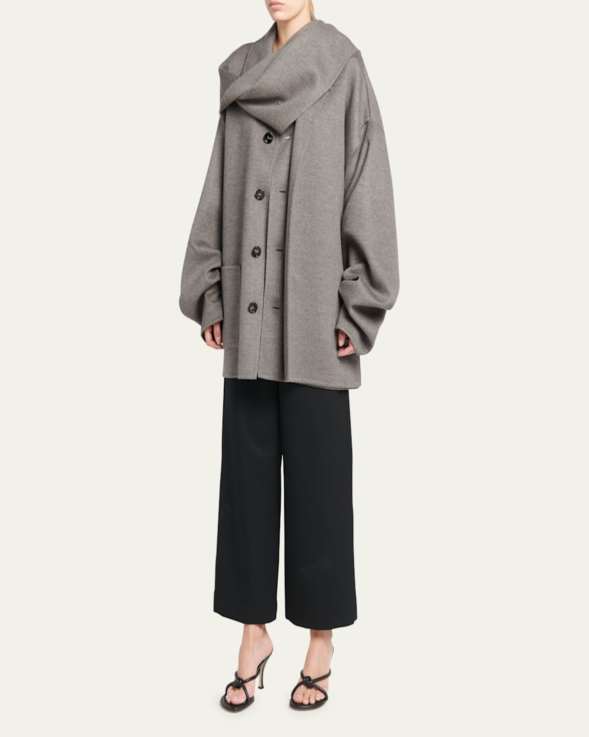 BOTTEGA VENETA Bottega Veneta Oversized Wool Cashmere Jacket
